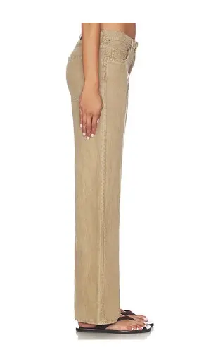 Citizens Of Humanity Nora Linen Trouser Leg Pants - Tan