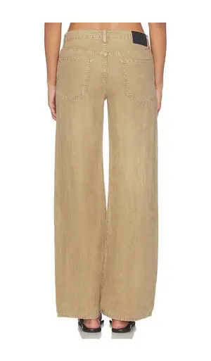 Citizens Of Humanity Nora Linen Trouser Leg Pants - Tan