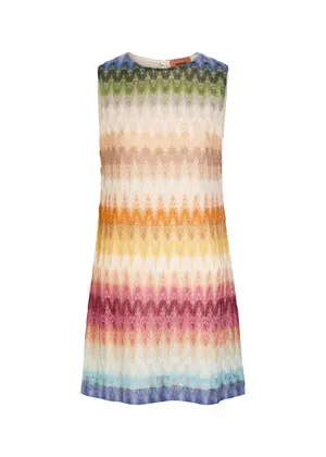 Missoni Patterned Lace Mini Dress - Multicoloured