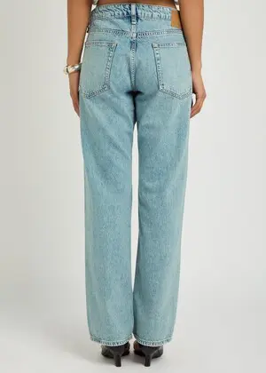 Rag & Bone Harlow Straight-leg Jeans - Light Blue