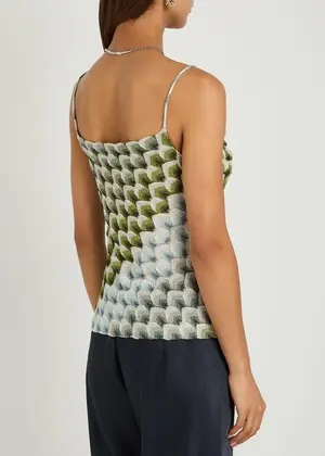 Missoni Patterned Cowl Neck Top - Multicoloured
