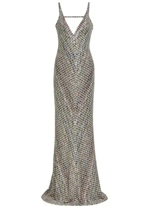 Missoni Sequin-embellished Metallic-knit Gown - Multicoloured