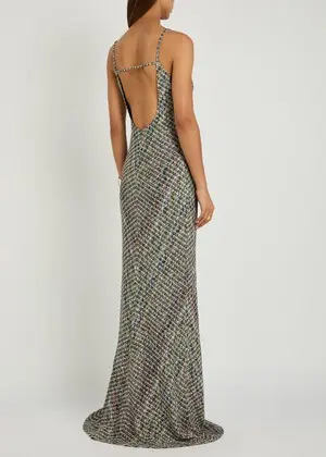 Missoni Sequin-embellished Metallic-knit Gown