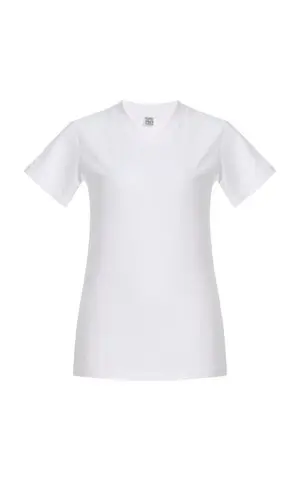 TOTEME V-neck Cotton T-shirt - White