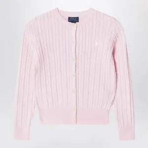 Polo Ralph Lauren Fine Cable-knit Cotton Cardigan - Pink
