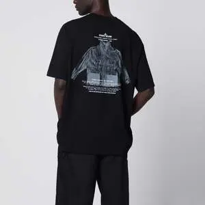 Stone Island Cotton T-shirt With Logo Prints