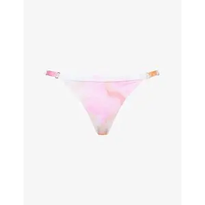 GRACEJACOB Lucia Marble Bikini Bottom - Multi