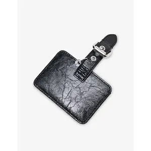 Maje Miss M Leather Card Holder - Black