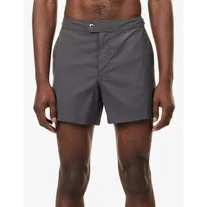 TOM FORD Micro Compact Poplin Swim Shorts - Shadow