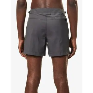 TOM FORD Micro Compact Poplin Swim Shorts - Shadow