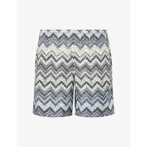 Missoni Zig-zag Print Mid-length Swim Shorts - Multi