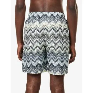 Missoni Mid-length Zig-zag Print Swim Shorts
