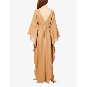 TALLER MARMO Belted Linen Kaftan