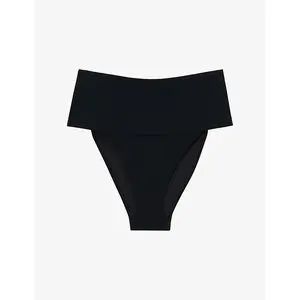 REISS Alba High-waisted Bikini Bottoms - Black