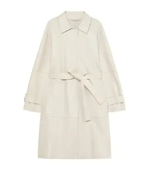 Marina Rinaldi Leather Trench Coat