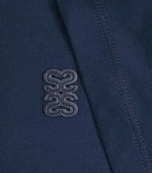 Sandro Cotton Logo-patch T-shirt - Blue