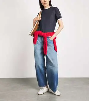 Claudie Pierlot Cotton-blend Contrast-knit Sweater