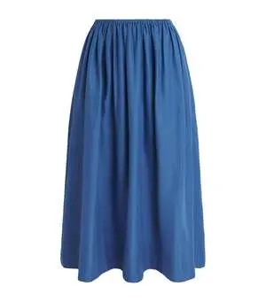 TOCCIN Imogen Midi Skirt - Blue