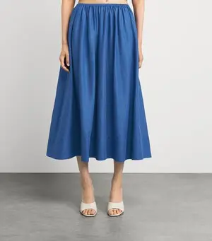 TOCCIN Imogen Midi Skirt - Blue