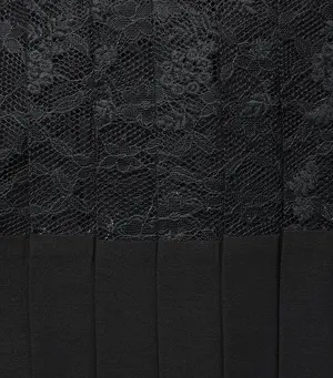 Sandro Sleeveless Lace Detail Blazer Midi Dress