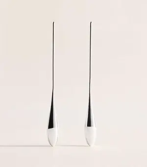 Lié Studio Sterling Sculptural Drop Earrings - Silver