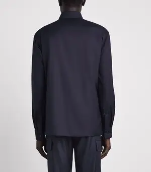 Paul & Shark Virgin Wool Overshirt With Rain System Technology
