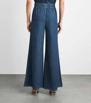 Veronica Beard Digby High-rise Wide-leg Jeans