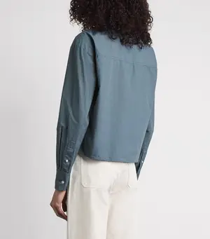 Veronica Beard Embellished Cotton Poplin Shirt