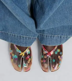 MAISON MARGIELA Tabi Printed Ballet Flats