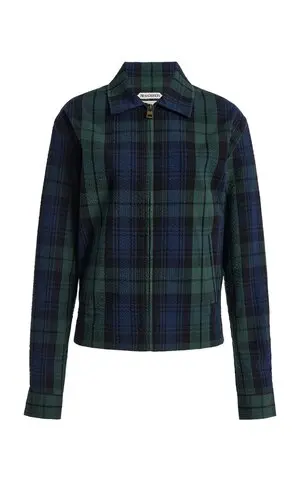 JW Anderson Plaid Zipped Cotton Jacket - Print