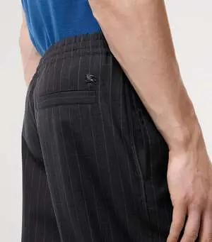 Burberry Wool Pinstripe Sweatpants