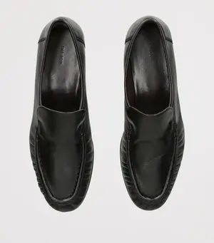 THE ROW Soft Moccasin Two Leather Loafers