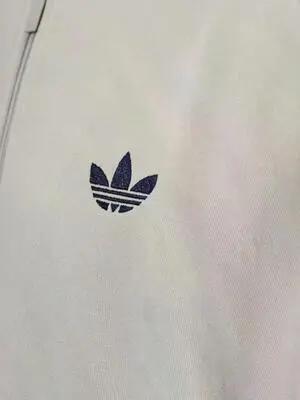Adidas Logo Embroidered Zip-up Sweatshirt