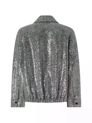 Pinko Sequinned Pea Coat