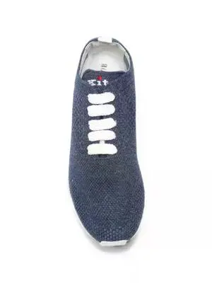 Kiton Lace Up Sneakers - Blue