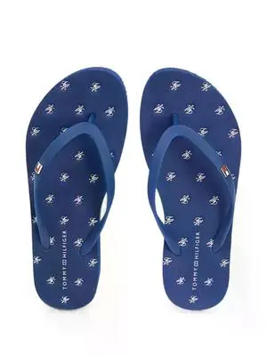 Tommy Hilfiger Logo Print Platform Flip-flops