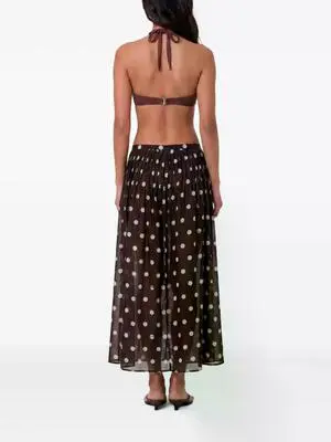 NICHOLAS Marit Polka-dot Midi Skirt