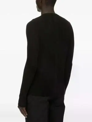 Rick Owens Ribbed Knit Long Sleeve T-shirt