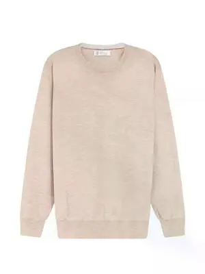Brunello Cucinelli Cashmere Crew Neck Sweater - Neutrals