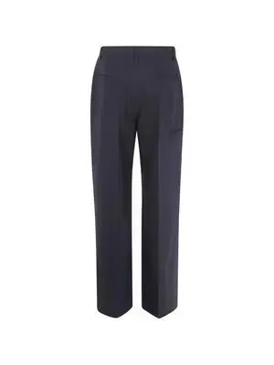 Rick Owens Trousers With Belt Loops And Pressed Creases
