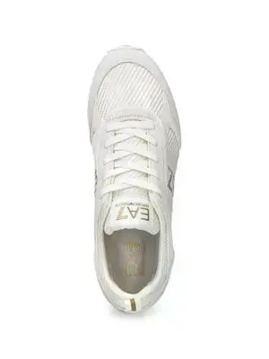EA7 Logo Print Panelled Sneakers