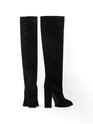 LE SILLA Elsa Croc-effect Knee-length Boots