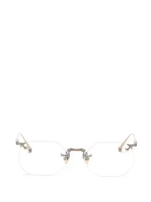 Matsuda Rimless Geometric Frame Eyeglasses - Gold