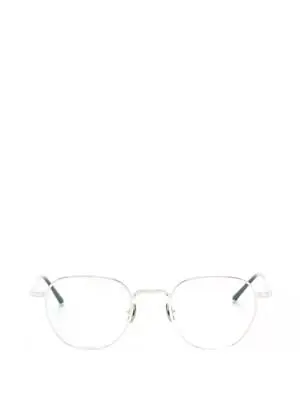 Matsuda Engraved Geometric-frame Eyeglasses - Silver