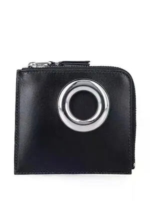 Comme Des Garçons Eyelet-embellished Leather Wallet