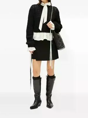 ANN DEMEULEMEESTER Wrap-style Mini Skirt
