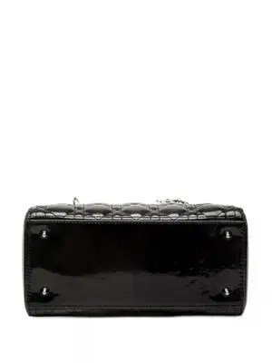 Dior Patent Cannage Lady Satchel - Black