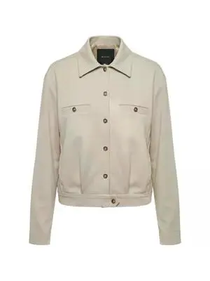 Pinko Button-fastening Shirt Jacket With Welt Pockets - Neutrals