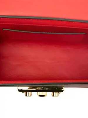 Gucci Gg Supreme Love Padlock Crossbody Shoulder Bag - Neutrals