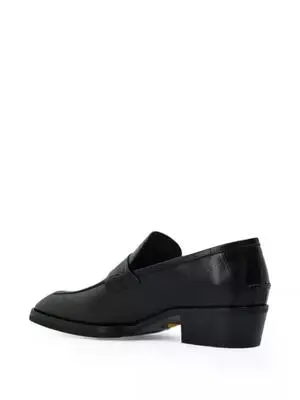 JIMMY CHOO Wilder Embossed Leather Loafers